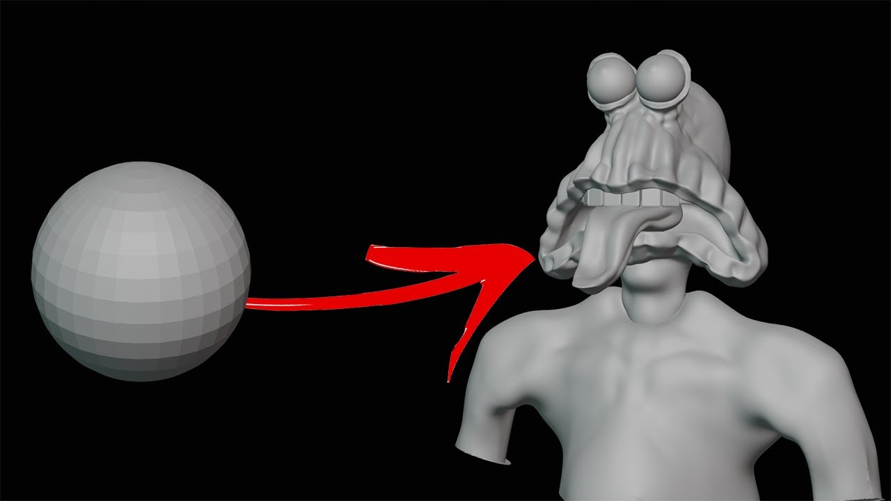 Sculpting Cartoon Character In Blender Youtube