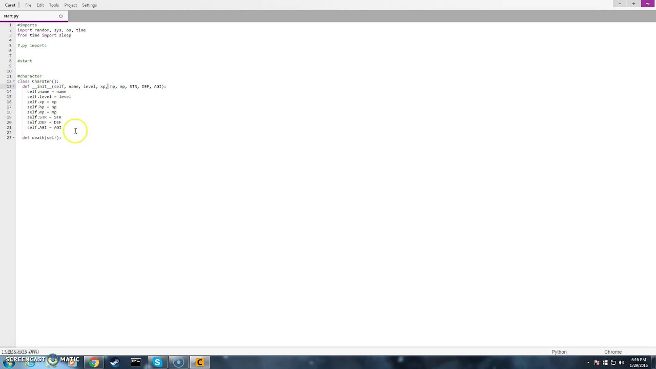 Python Rpg Tutorial 1 Youtube