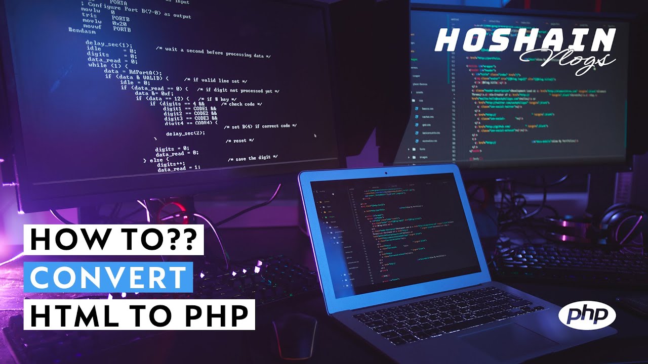 How To Convert Html To Php Hoshain Rabby Live Class Youtube