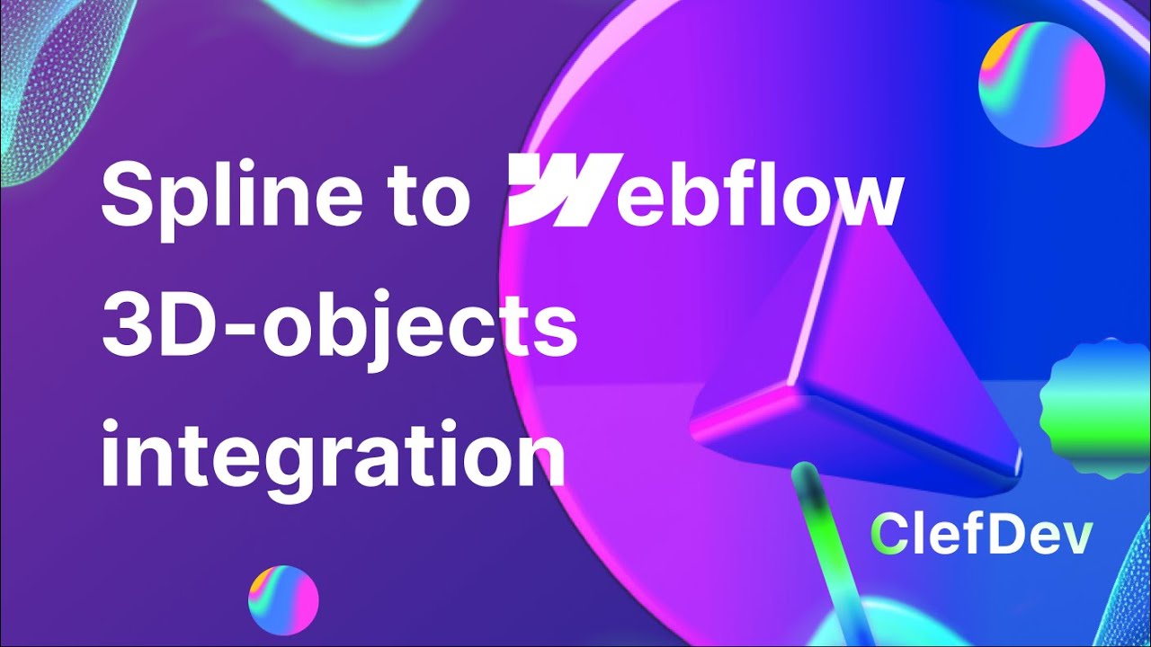 Integrating 3d Objects From Spline To Webflow Youtube