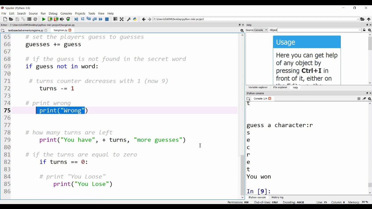 Hangman In Python Youtube