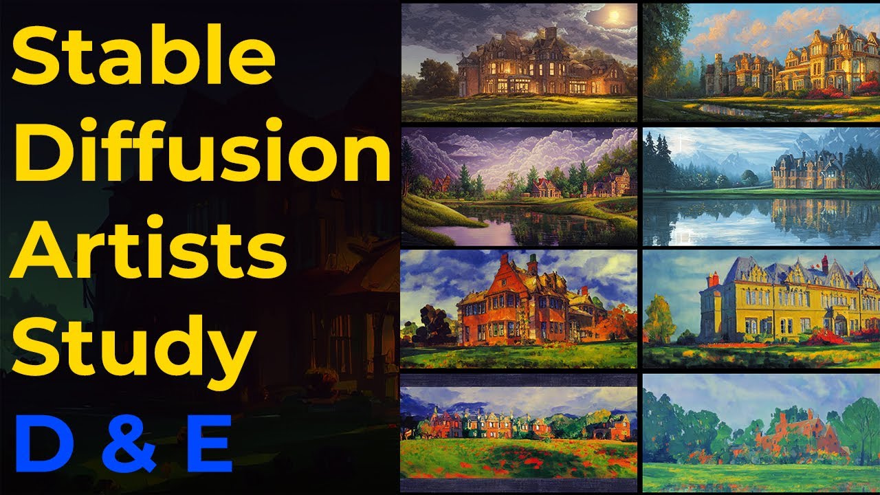 Stablediffusion A Stable Diffusion Artist Study D E Youtube