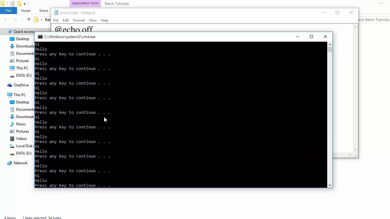 03 Batch Scripting Youtube