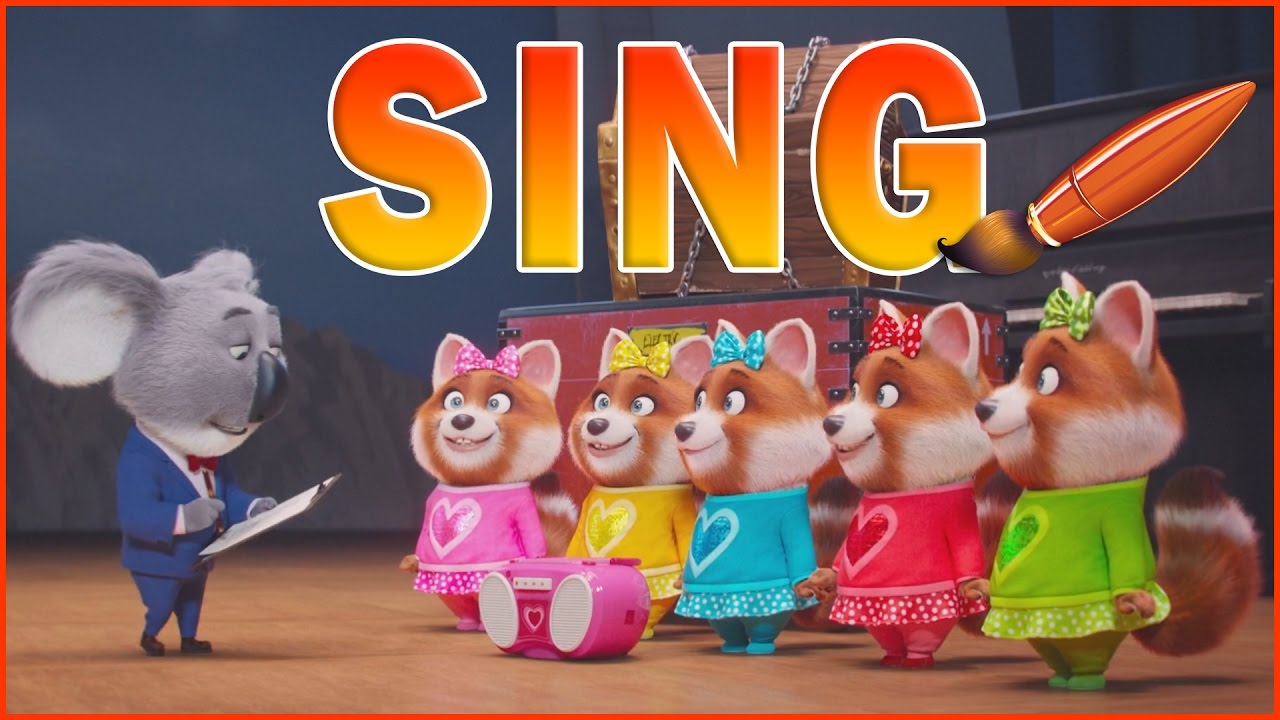 Coloring Sing Buster Moon And Red Panda Girls Kids Coloring Pages