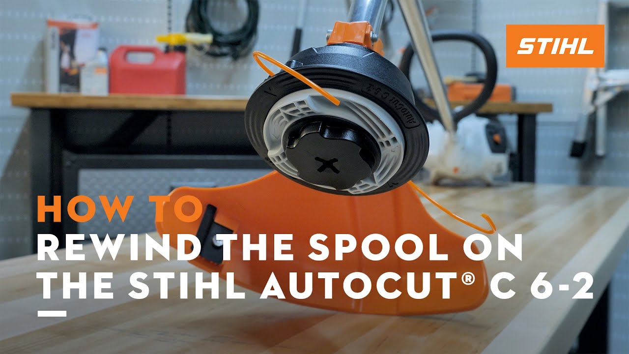 How To Rewind The Spool On The Stihl Autocut C 6 2 Stihl Tutorial