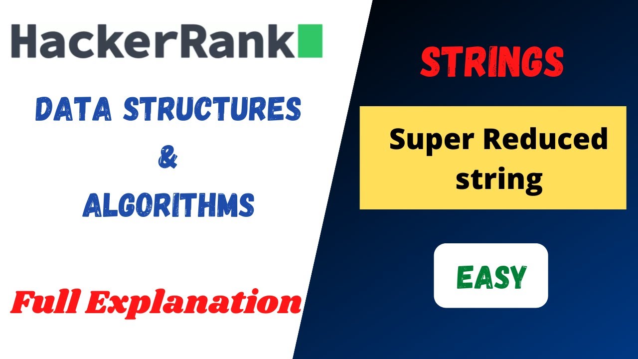 Super Reduced String Solution Hackerrank Problem Solving