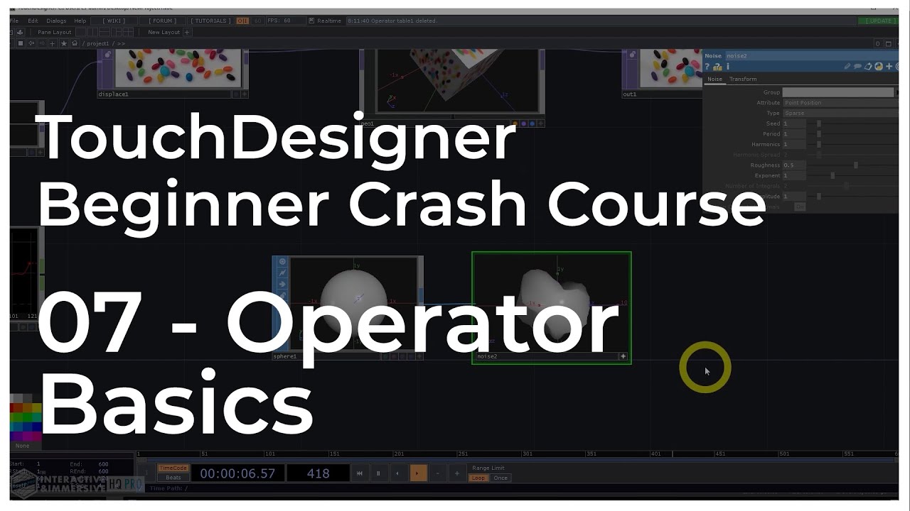 07 Operator Basics Touchdesigner Tutorial Beginner Crash Course