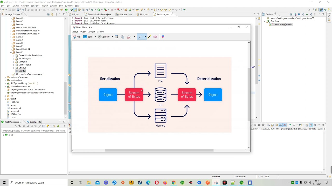 Java Serialization And Deserialization Json Vs Serialization Youtube