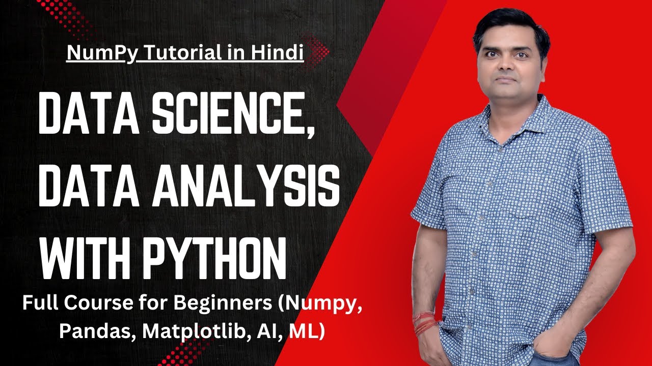 Data Science Analysis With Python Full Course For Beginners Numpy