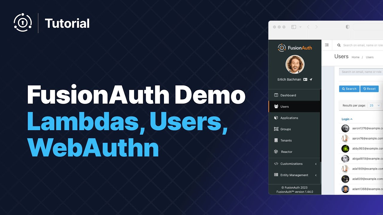 Fusionauth Demo Webauthn Magic Links Multi Tenant Setup Custom