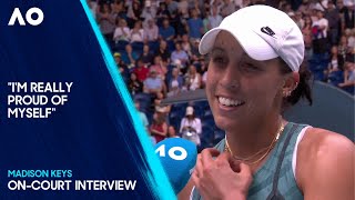 Madison Keys On Court Interview Australian Open 2025 Quarterfinal ...