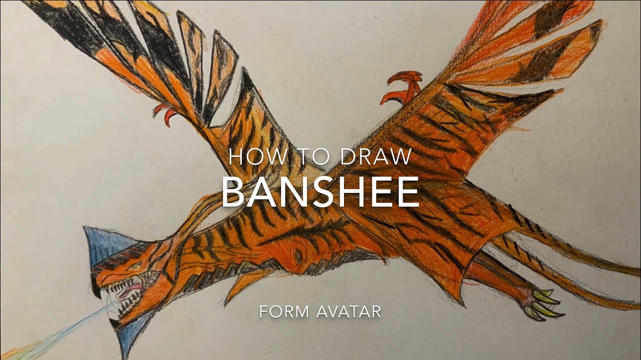 How To Draw A Banshee From Avatar Youtube