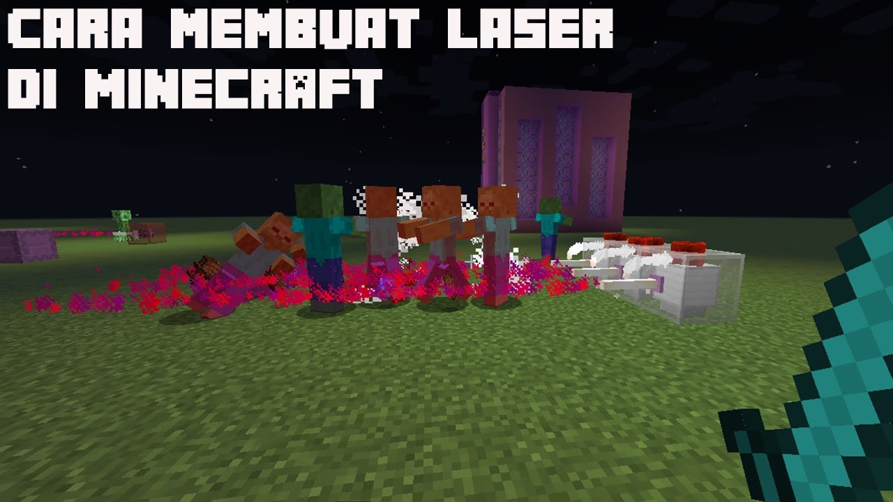 Minecraft Tutorial Cara Membuat Laser Youtube
