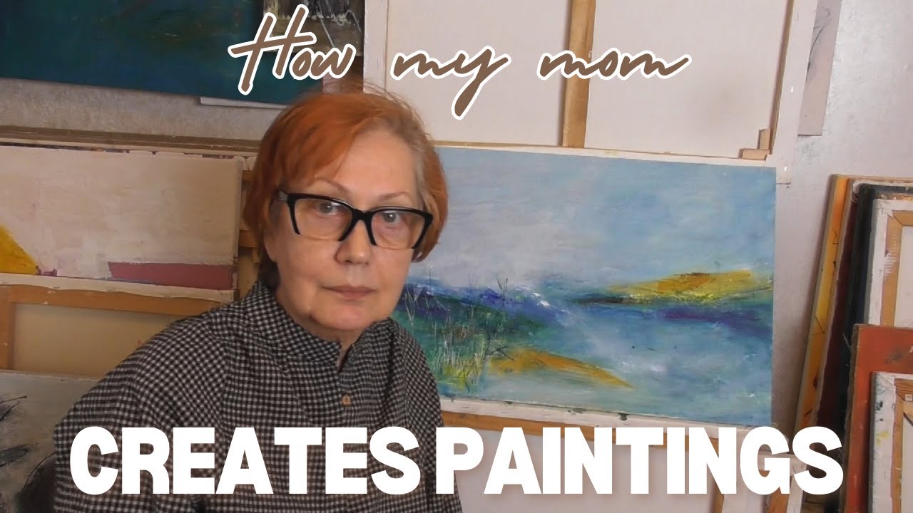 How My Mom 70 Creates A Masterpiece Full Painting Process Youtube