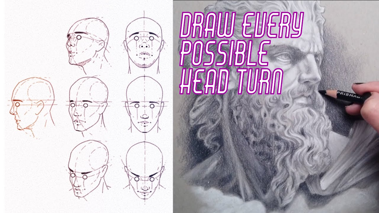 How To Draw A Face From Any Angle Youtube