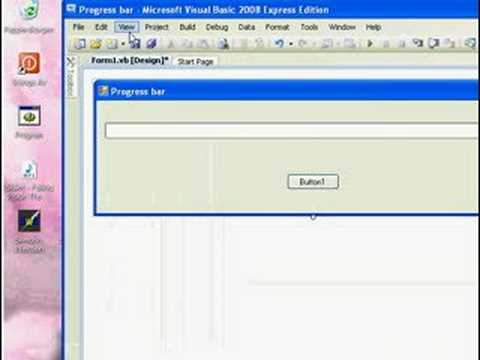 Visual Basic Progressbar Very Easy Youtube