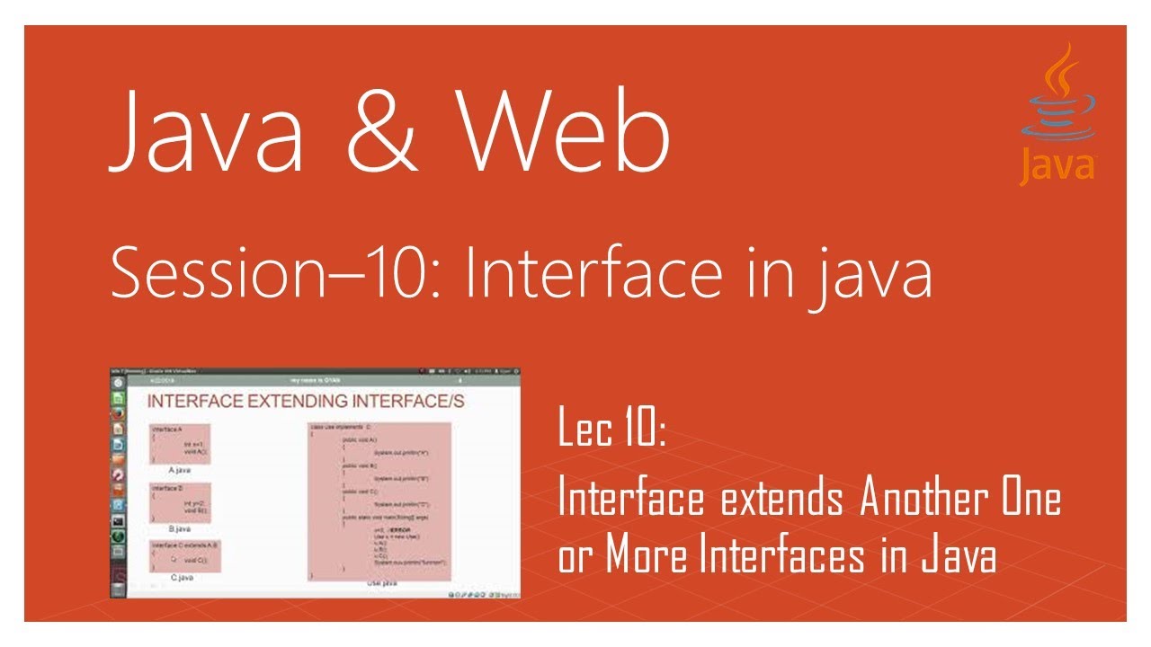 Interface In Java 10 Interface Extends Another One Or More