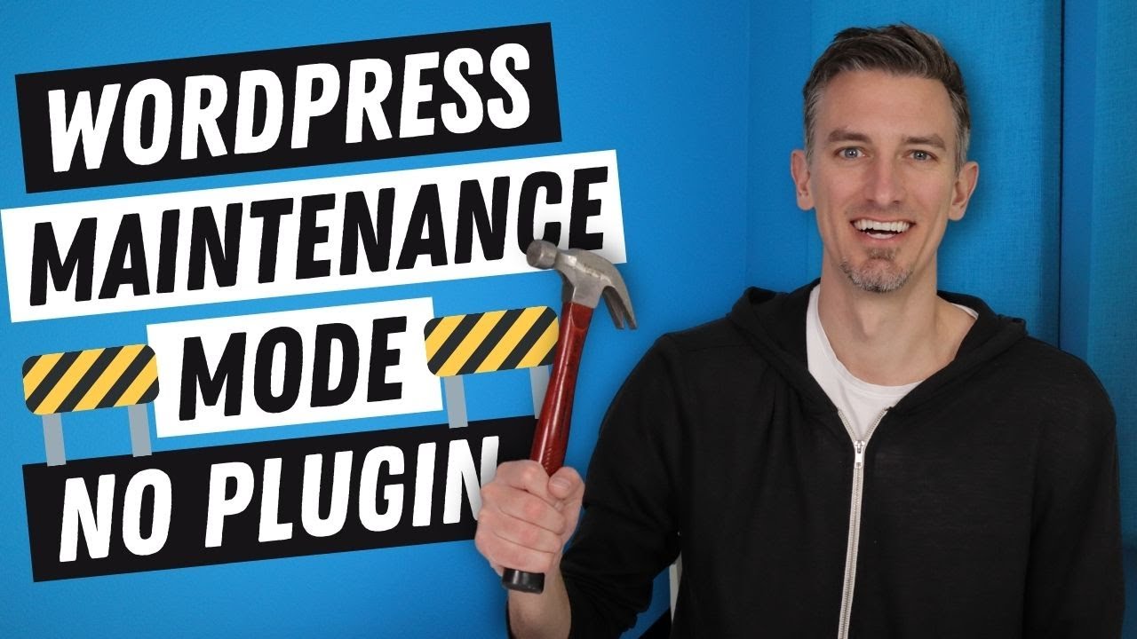 Wordpress Maintenance Mode Tutorial No Plugin Needed Youtube