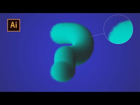 How To Create Realistic 3d Fur Effect In Adobe Illustrator Cc Tutorial
