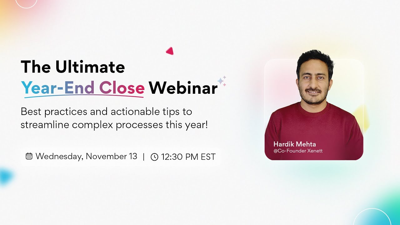 The Ultimate Year End Close Webinar Youtube