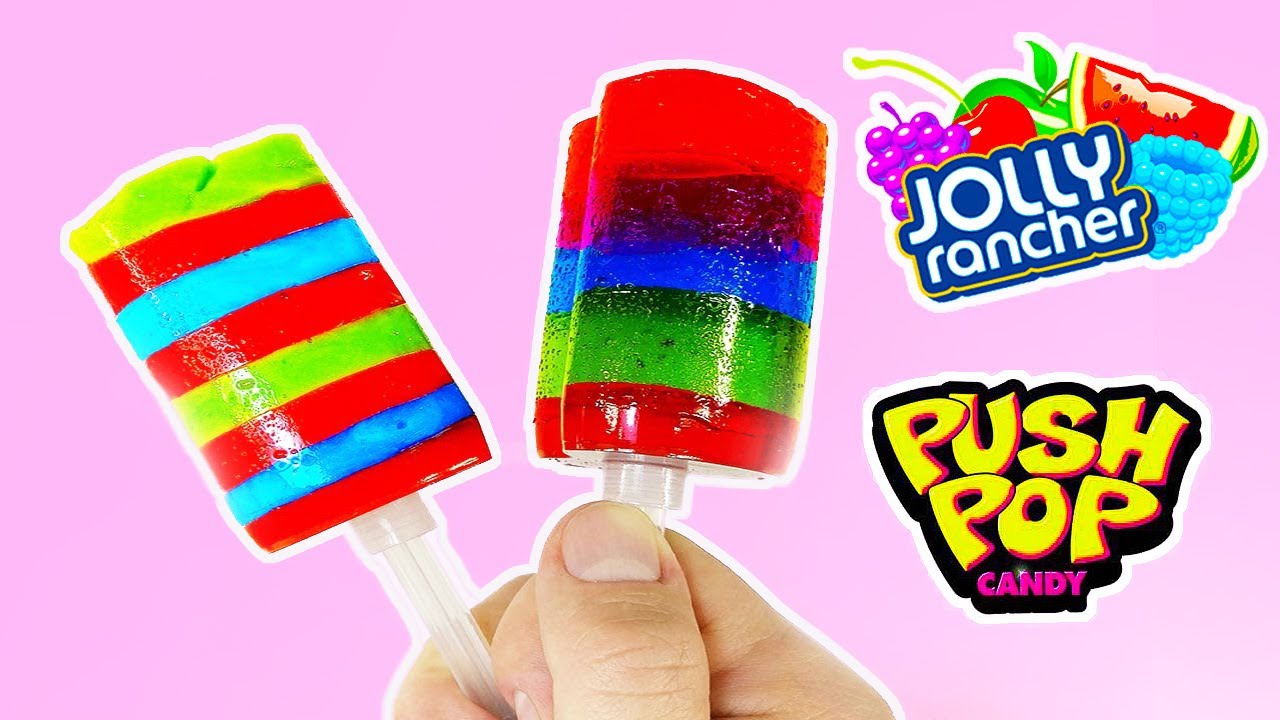 Diy How To Make Giant Jolly Rancher Push Pop Candy Treats Super Easy