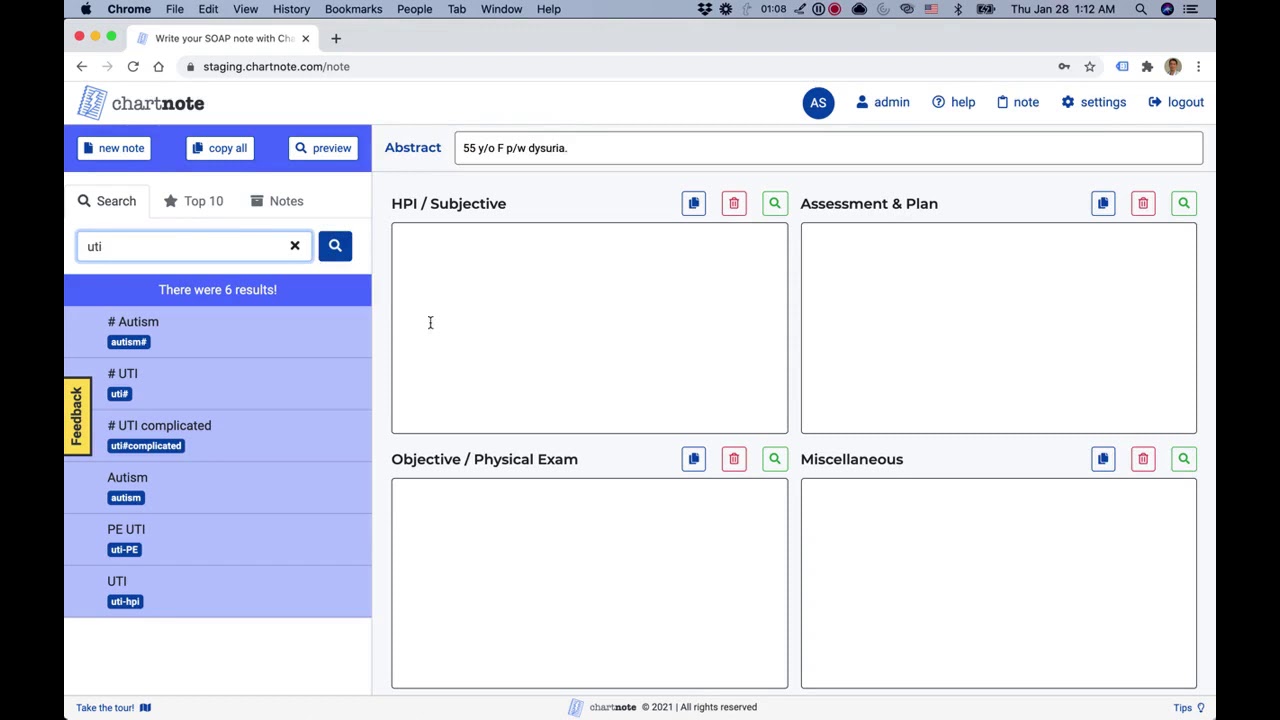 Creating A Progress Note With Chartnote Youtube