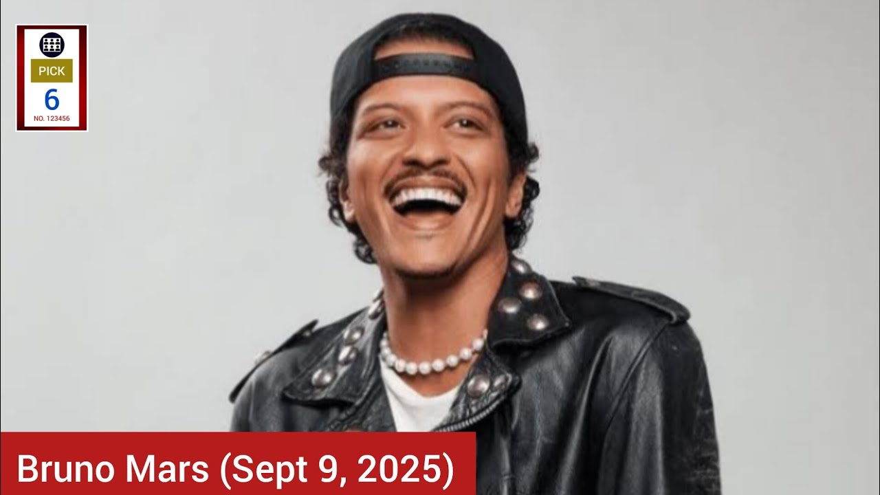 Pick 6 Bruno Mars Sept 9 2025 Youtube