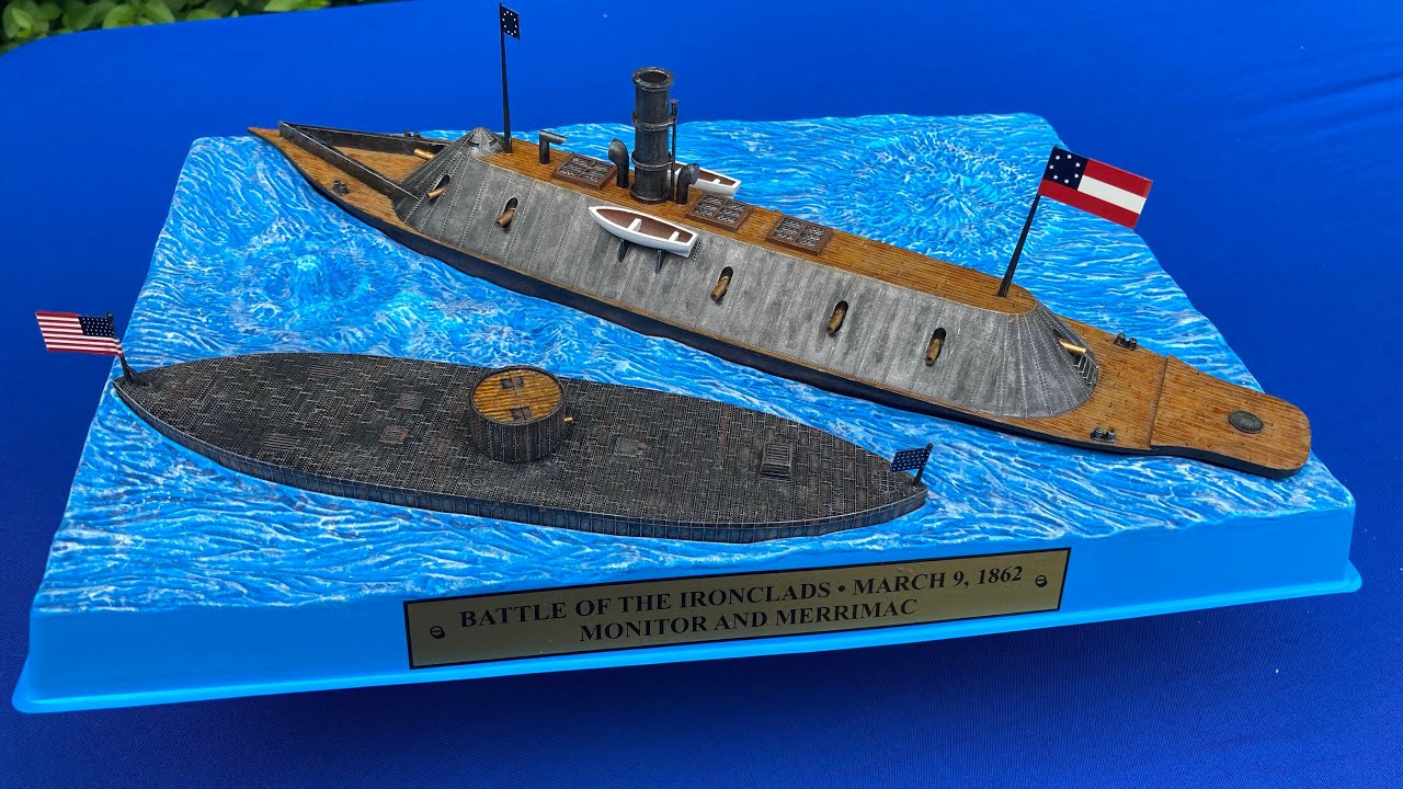 Civil War Ironclad Warships Css Virginia 1862 Ironclad Warship Model