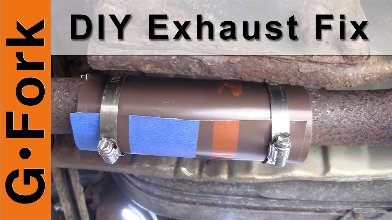 Diy Exhaust Pipe Repair Gardenfork Youtube