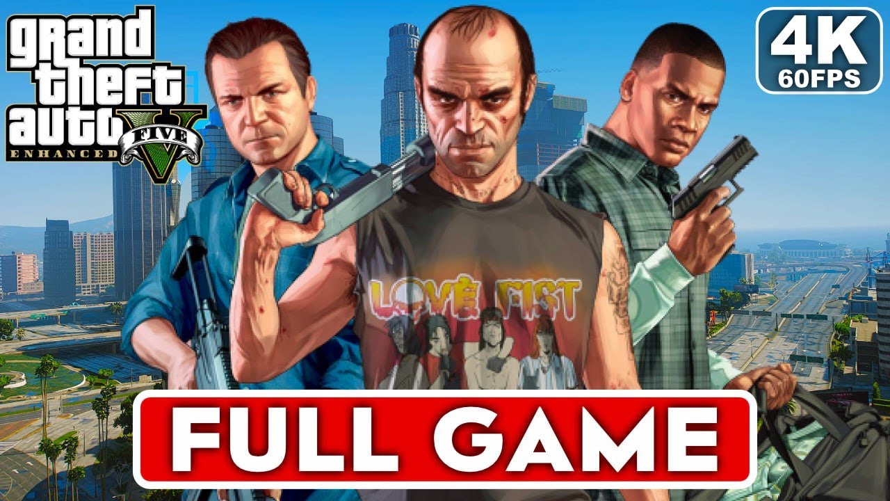 Gta 5 Enhanced Gameplay Walkthrough Full Game 4k 60fps Pc No