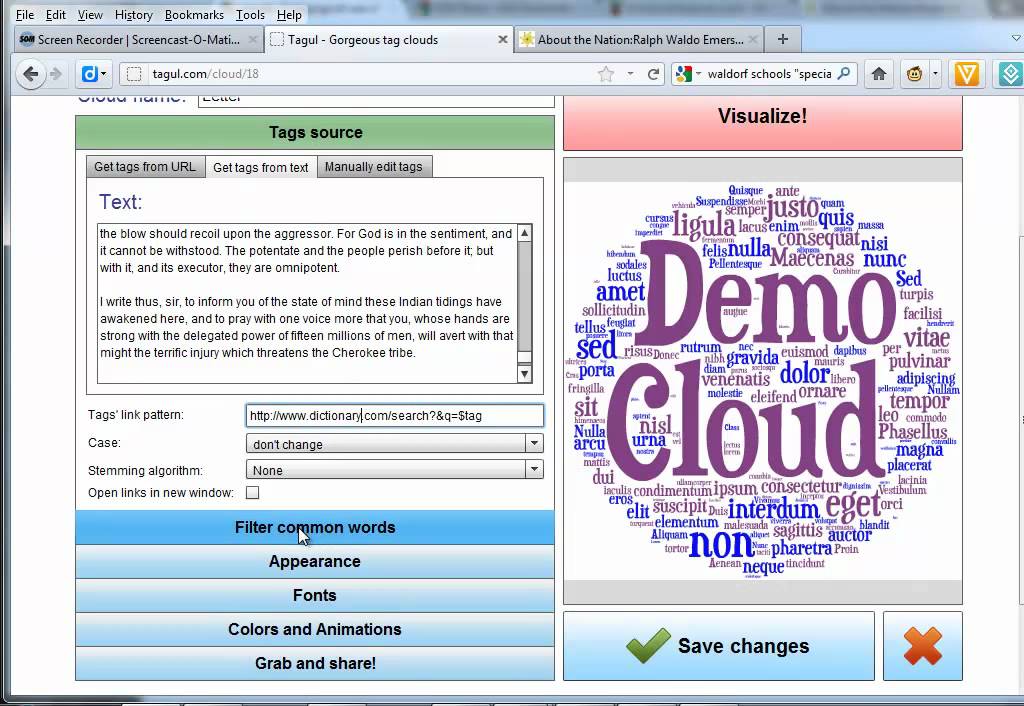 Tutorial Create A Word Cloud With Tagul Youtube