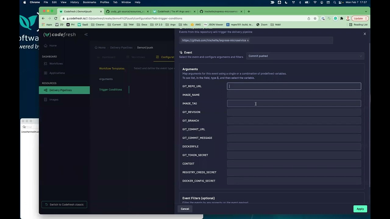 Codefresh Pipeline Wizard Youtube