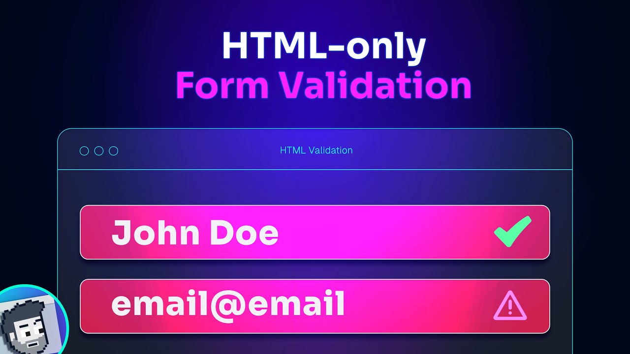 Easy Form Validation No Javascript Youtube