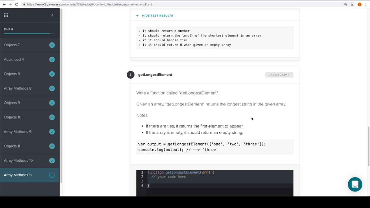 Module 1 Array Methods 11 Youtube