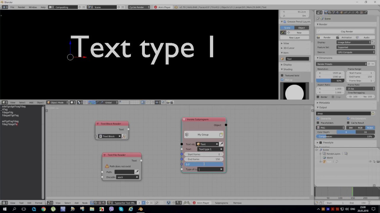 Typewriter Effect Blender At Melinda Morris Blog