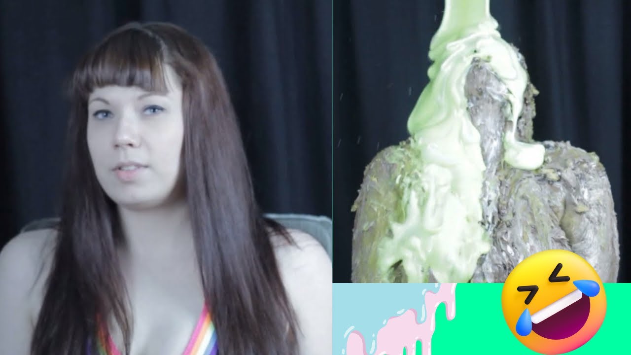 Funny Girl Pied And Slimed Messy Girls Youtube