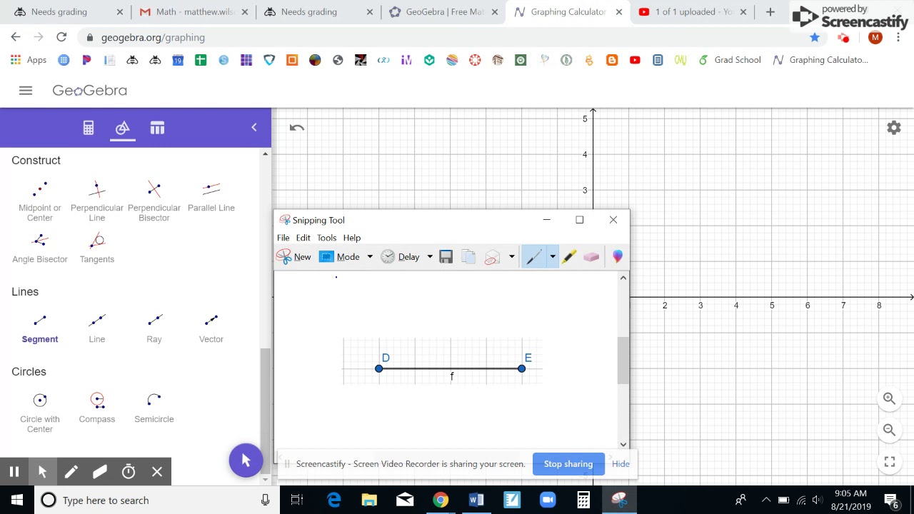 Geogebra Basics Constructions Youtube