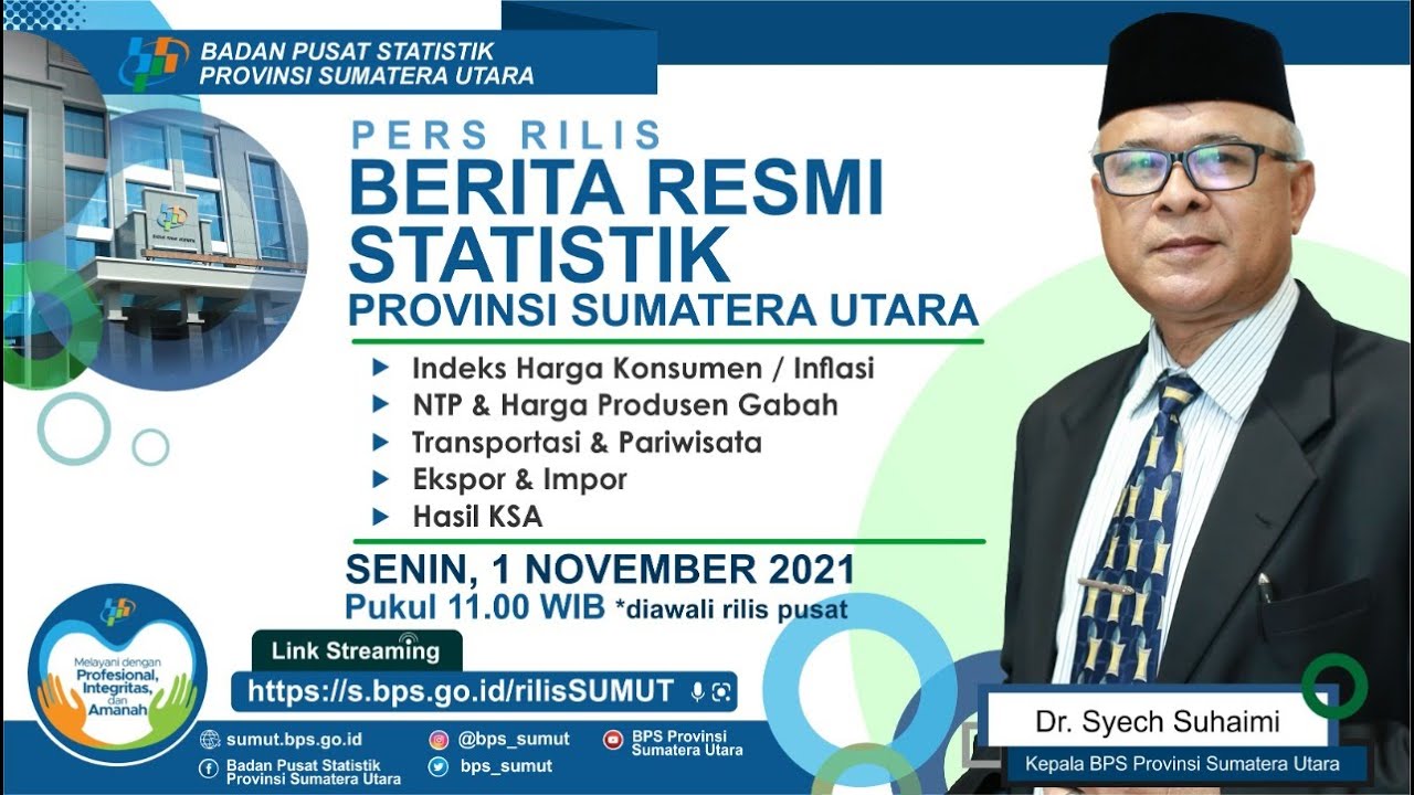 Rilis Brs Sumut 1 November 2021 Youtube