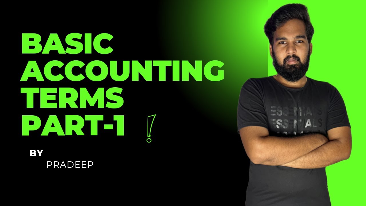 Basic Accounting Concept Part 1 Youtube