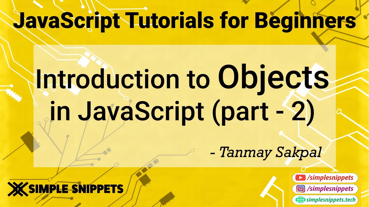 19 Objects In Javascript Part 2 Javascript Programming For