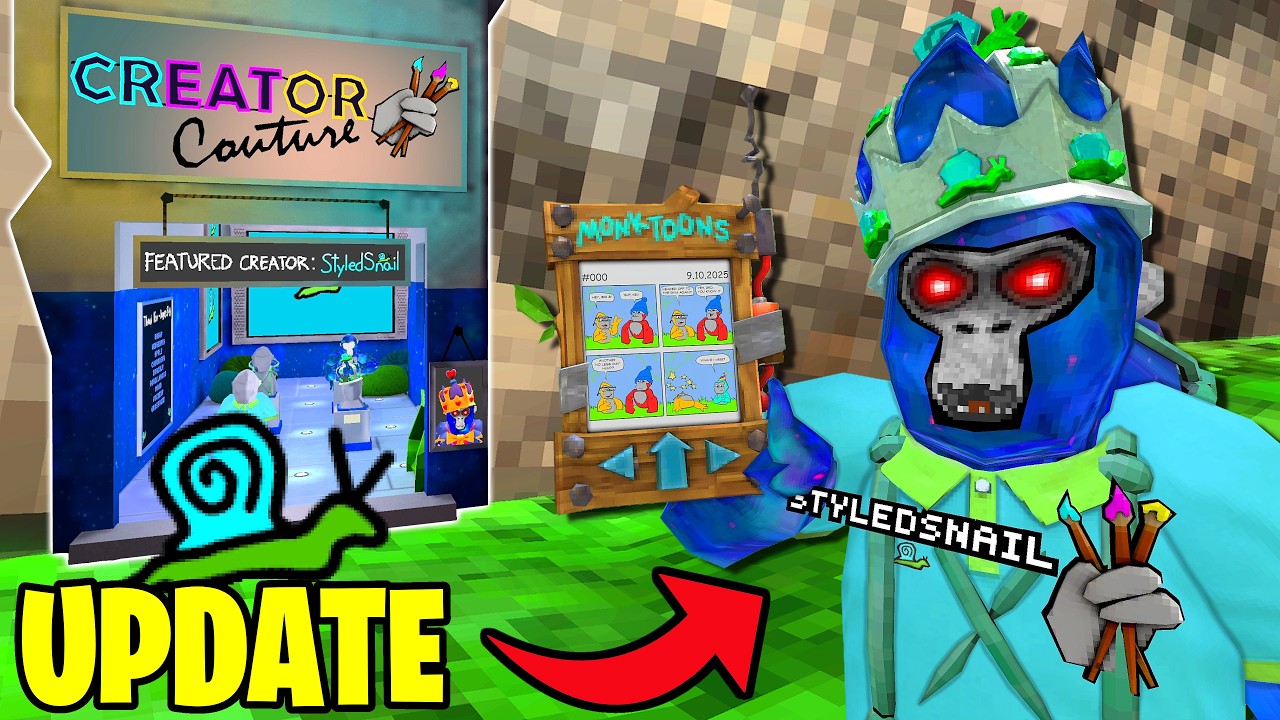 Gorilla Tag S Insane Styledsnail Update Secrets Youtube