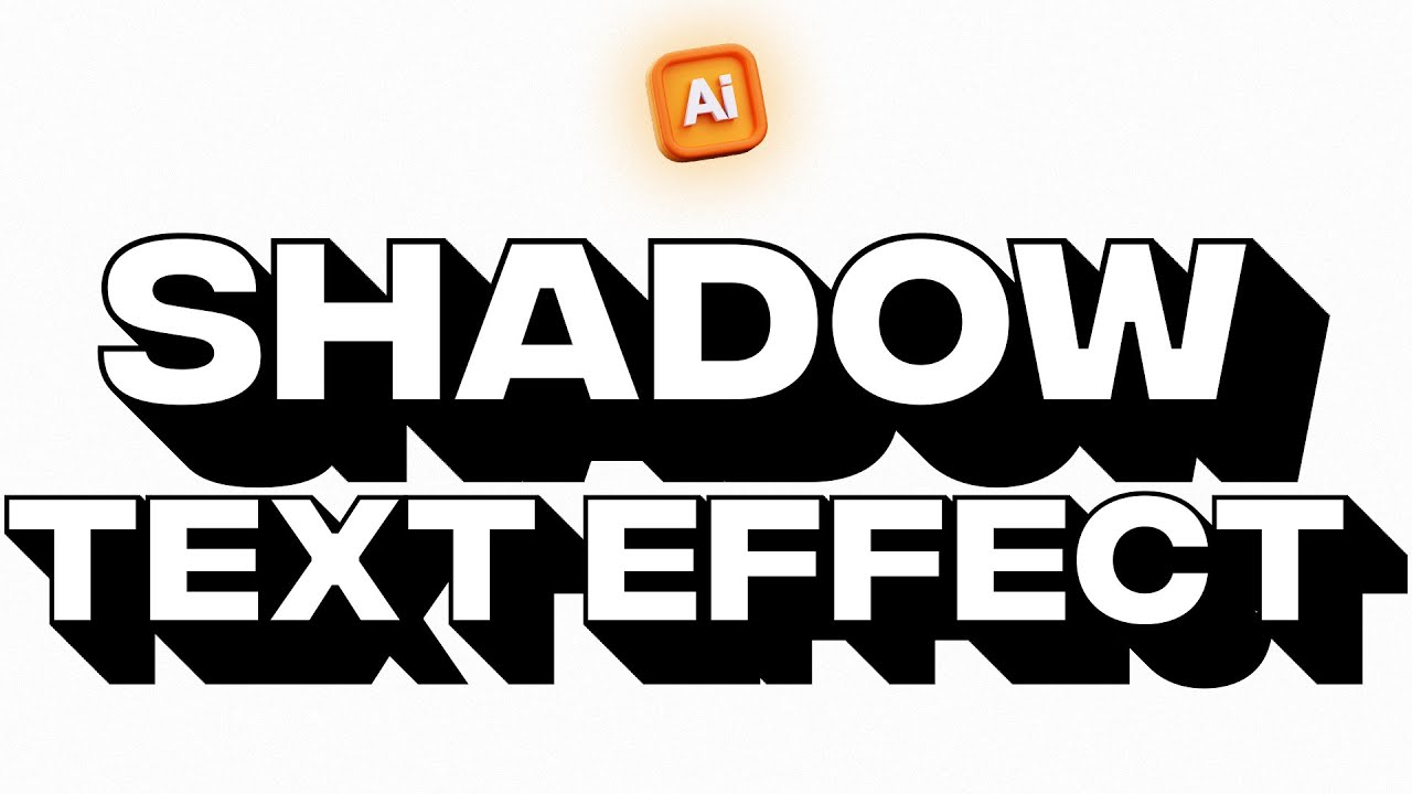 Create Shadow Text Effect In Adobe Illustrator Illustrator Text
