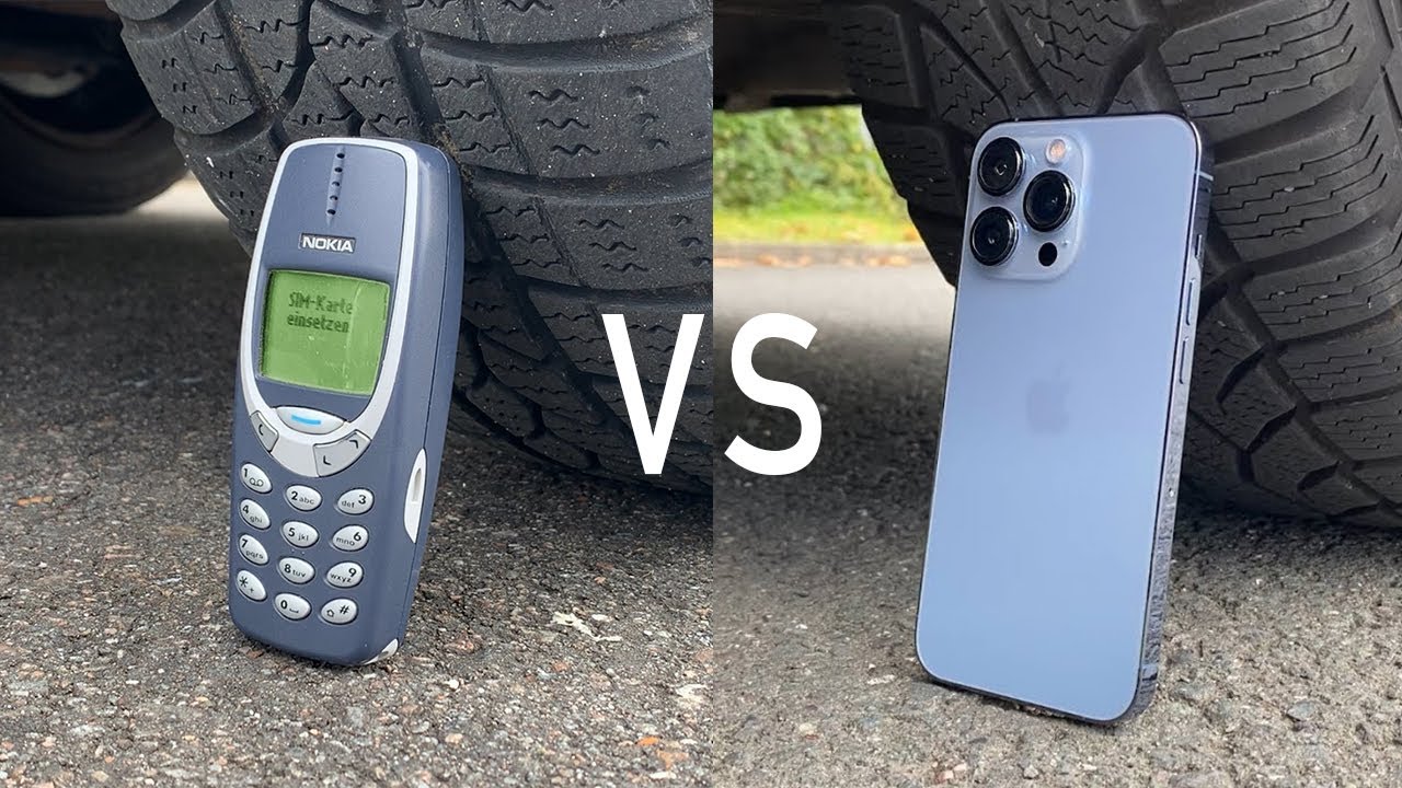 Iphone 13 Pro Vs Nokia 3310 Vs Car Youtube