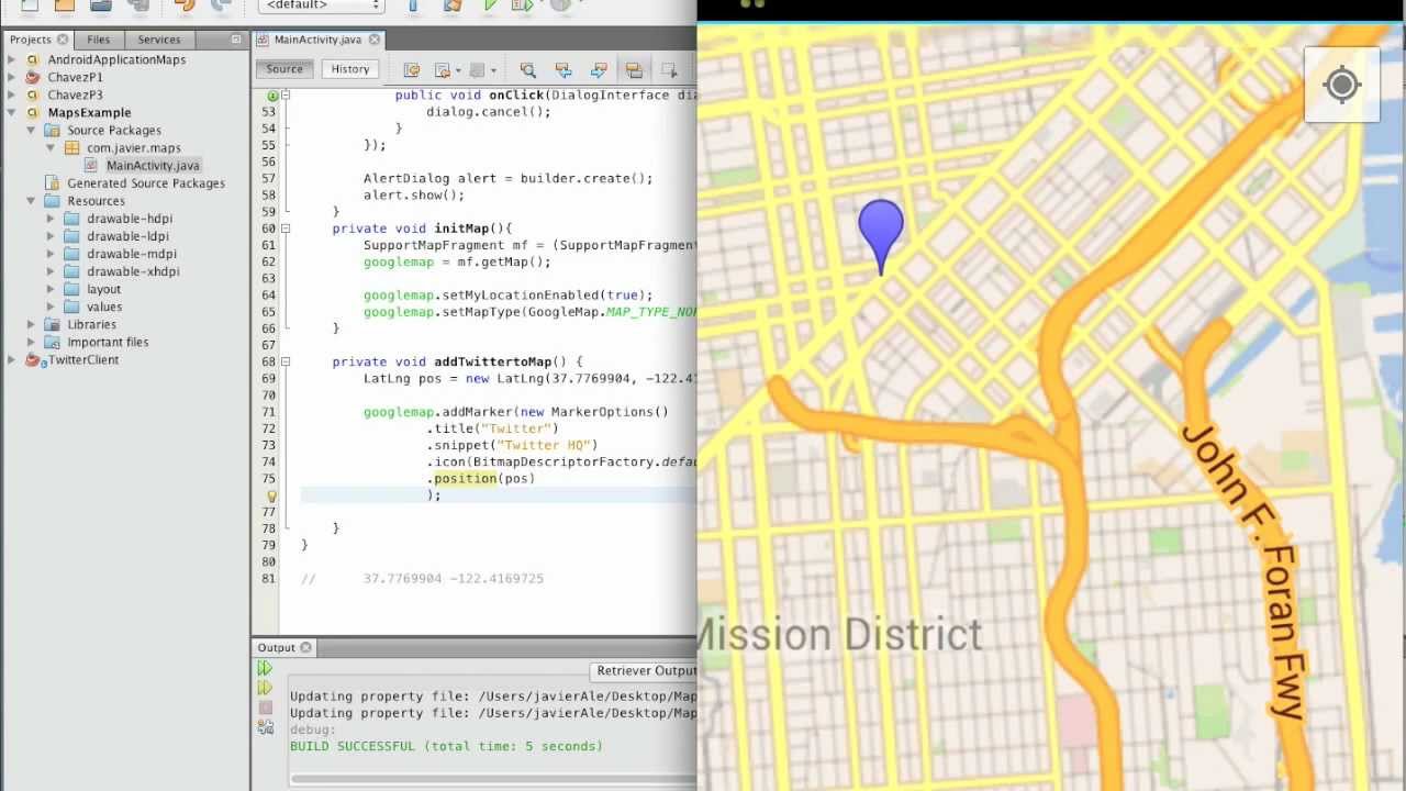 Google Maps Api V2 Tutorial Add A Marker Youtube