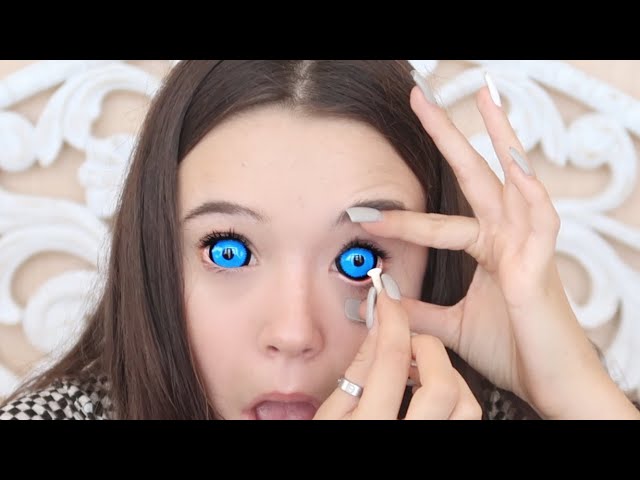 Blind Sclera Contacts Eyeshare Cosplay Blind Black Color Contact