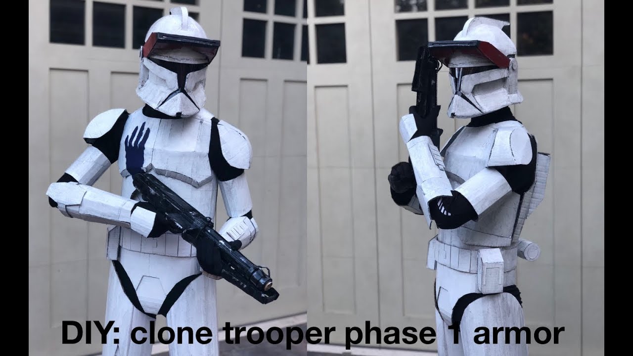 Diy Clone Trooper Phase 1 Armor Part 2 Youtube