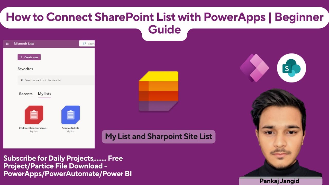 How To Connect Sharepoint List With Powerapps Beginner Guide Youtube