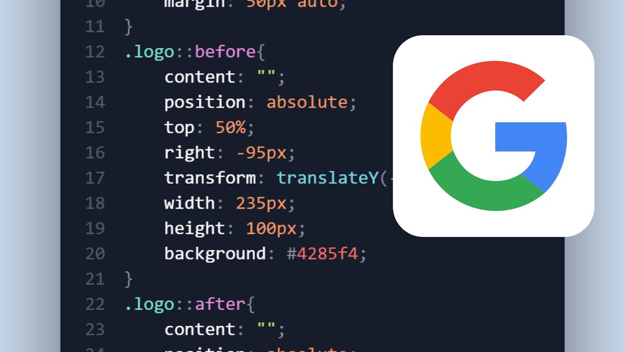 Create Google Logo Using Html And Css Logo Css Tutorial Youtube