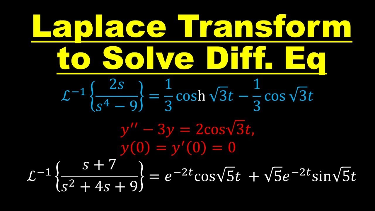 Ordinary Differential Equations Laplace Transform At Martha Thrasher Blog