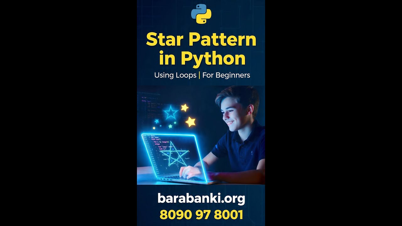 Day 06 Star Pattern In Python Print Patterns Using Loops Python
